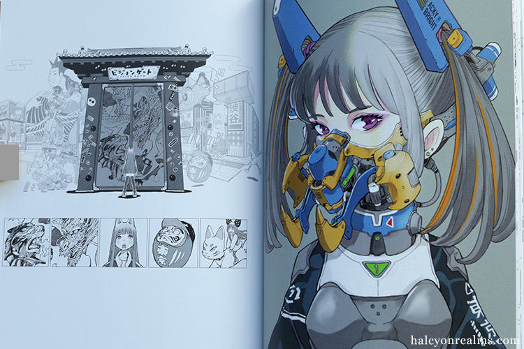 Acky Bright B/W Illustration Book Review - Halcyon Realms - Art Book ...